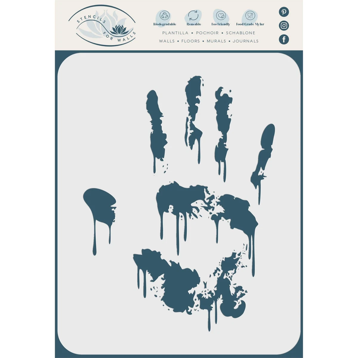 Dripping Bloody Handprint