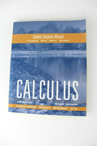 Student Solutions Manual to accompany Calculus Single Variable 5th ...