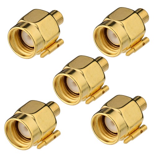 10pcs SMA solder male plug semi-rigid RG405 0.086" cable RF connector ...