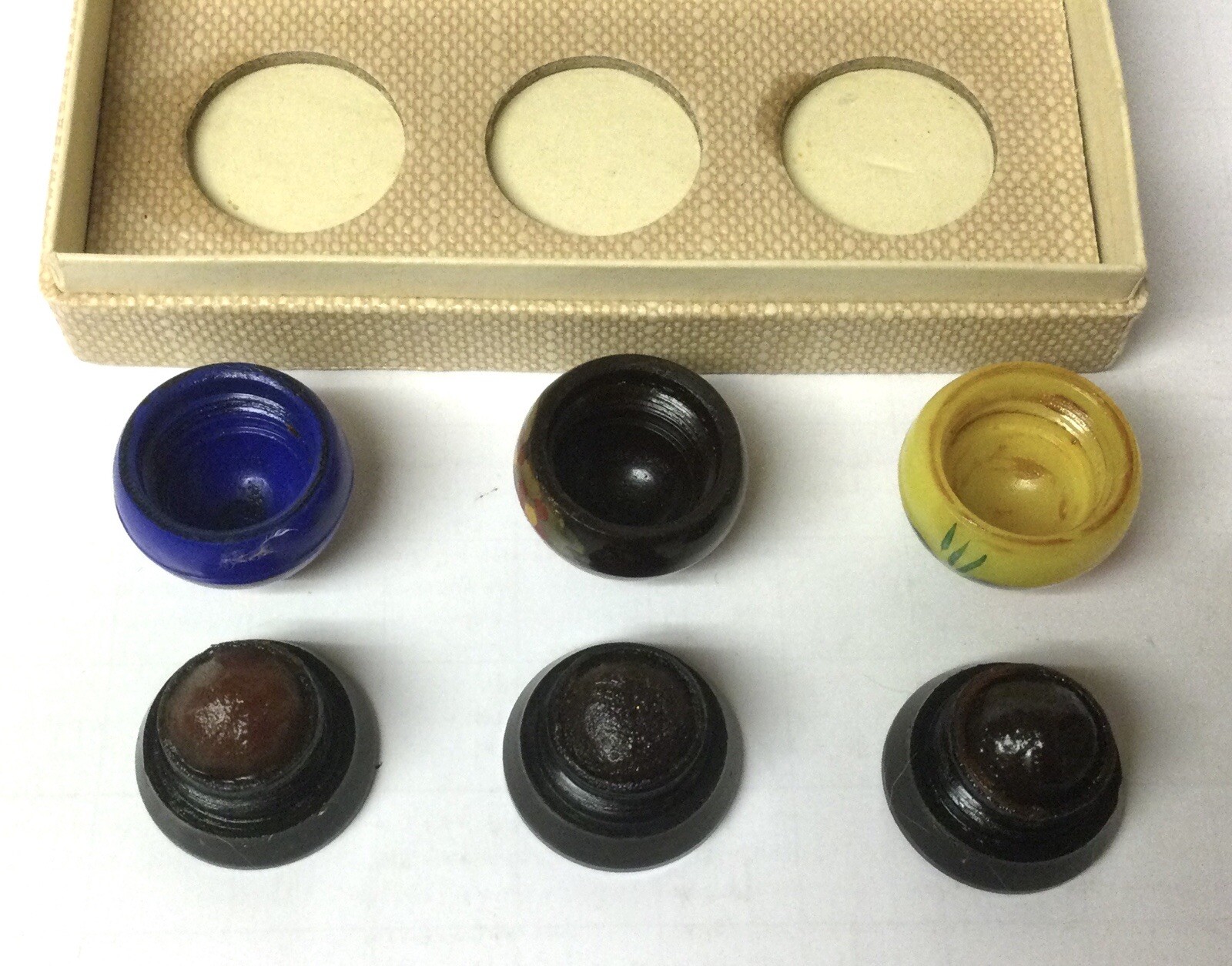 Molinard Concreta Bakelite Perfume Pots Set Of 3 In Box | eBay