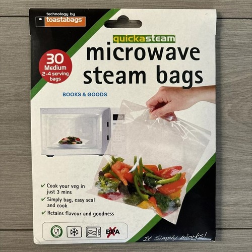 Quickasteam Pack of 30 Medium Microwave Cooking Bags Toastabags BPA ...