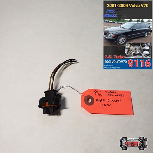 ⭐⭐OEM 2001-2004 VOLVO V70 INTAKE MANIFOLD PRESSURE MAP SENSOR CONNECTOR ...