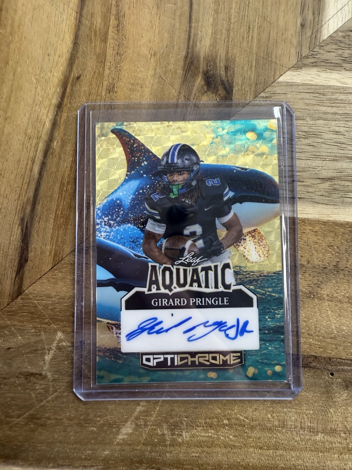 Girard Pringle 2025 Leaf Optichrome #A-GP1 Aquatic Autographs - Red ...