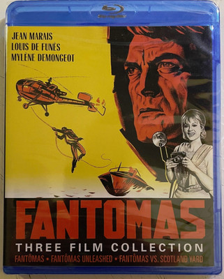 BRAND NEW SEALED Fantomas Three Film Collection Blu Ray Set Kino Lorber ...