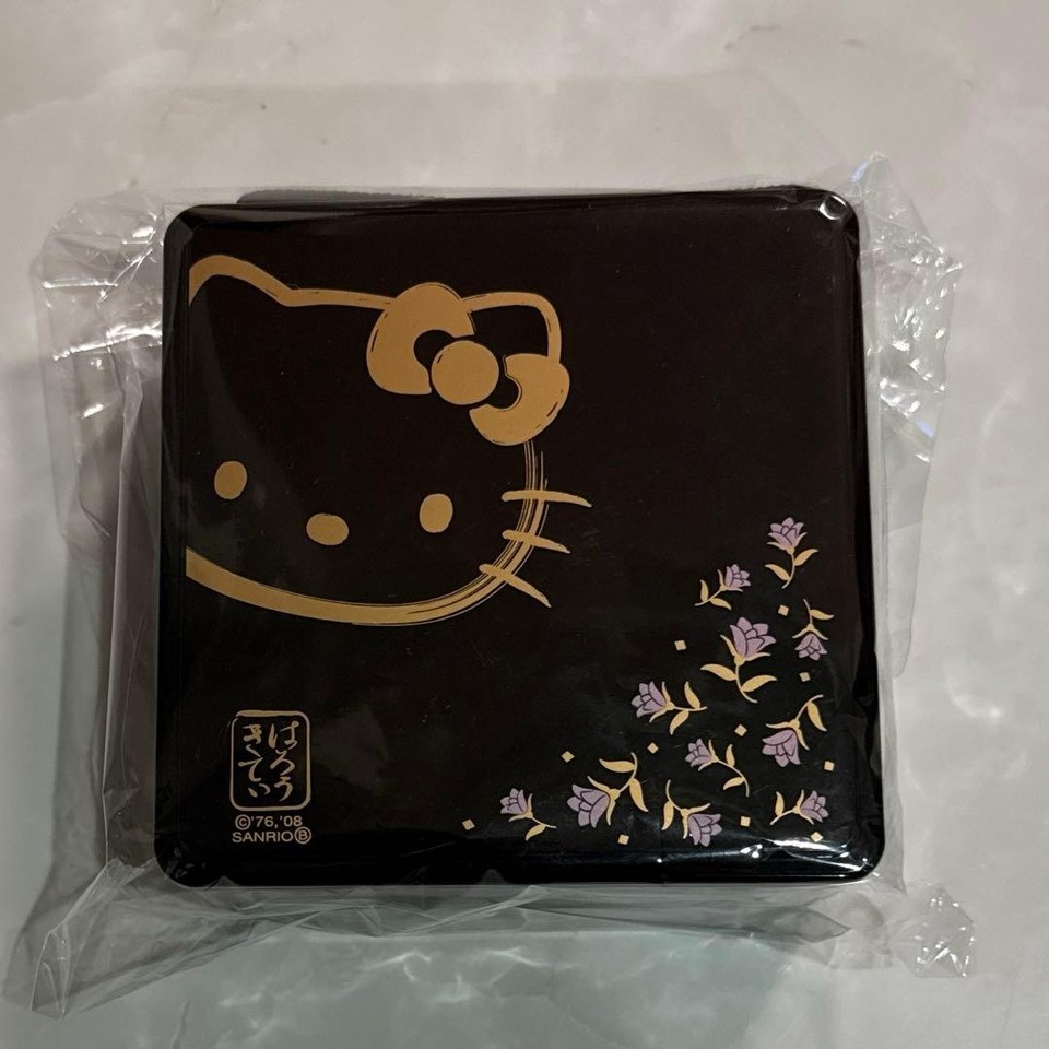 Jubako Bento Box Japanese Hello Kitty original small box black 1 tier ...