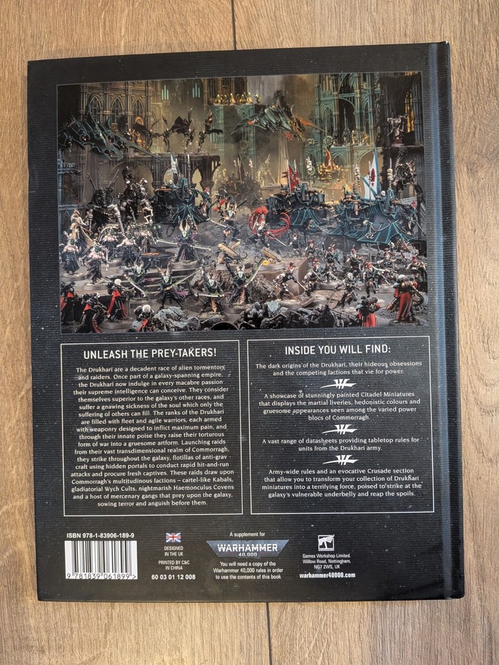 Drukhari Codex Warhammer 40K Hardback 9th Edition 2021 | eBay UK
