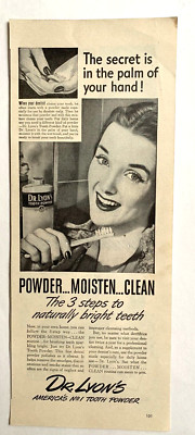 Print Ad Dr Lyon's Tooth Powder Life Mag 1946 | eBay