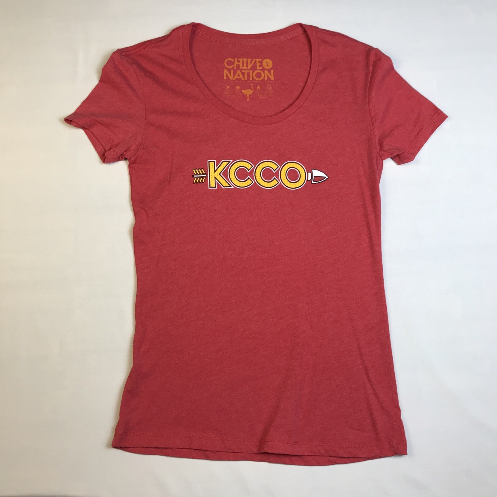 Kansas City Chiefs Chive Nation KCCO Red Short Sleeve Women's Shirt ...