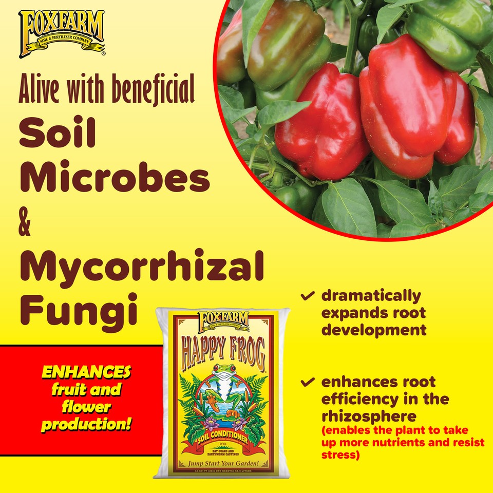 FoxFarm Happy Frog Garden Soil Conditioner with Beneficial Microbes, 1. ...