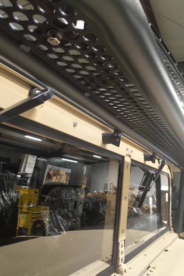 Humvee Light Bar Mount, Heavy Duty, Black Powder Coated Hummer H1 Fits ...