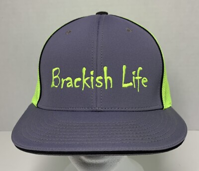 Brackish Life Hat L/XL Flexfit Beach Bay Richardson R-Active 165 Neon ...