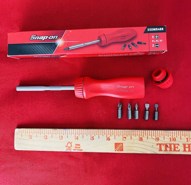 Snap-On SSDMR4B Ratcheting Screwdriver with 5 Bits for sale online | eBay