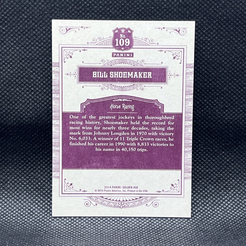Bill Shoemaker 2014 Panini Golden Age #109 Baseball Card | eBay