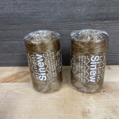 2 Pack Artificial Sinew For Sewing Wrapping Or beading 8oz Each New | eBay