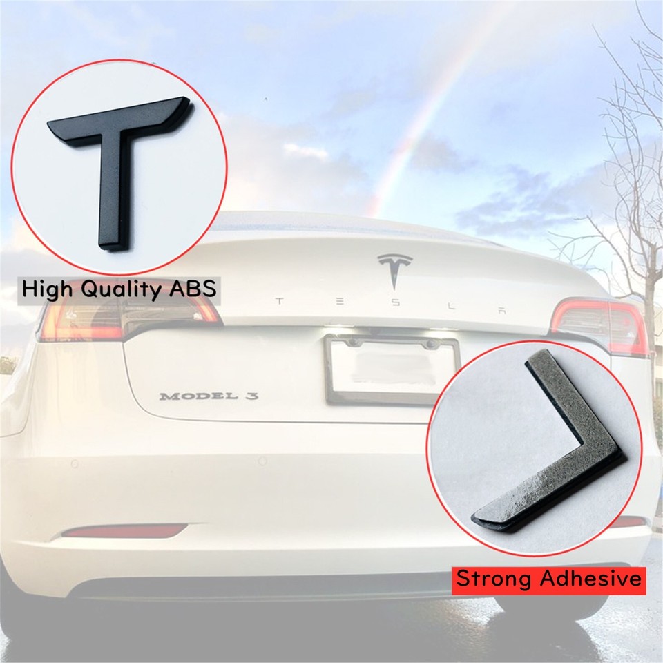 1Set Raised Rear Tailgate Emblem Letters Fit For Tesla Model S 3 X Y ...