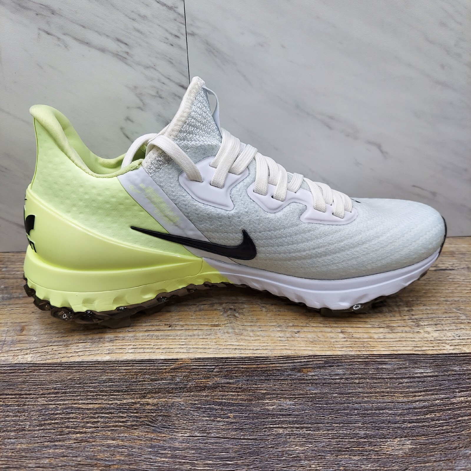 Nike Air Zoom Infinity Tour Flyknit Golf Shoe White Volt CT0540-110 ...
