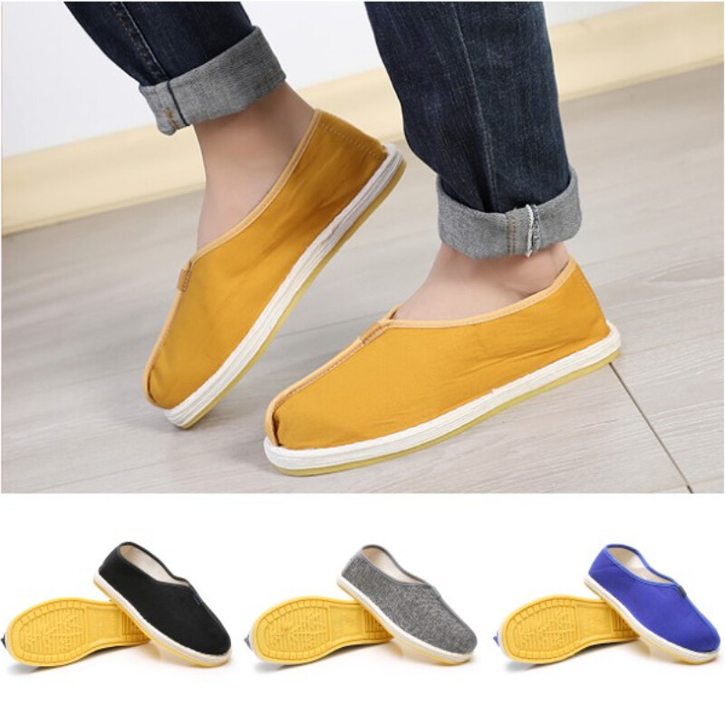 Men Handmade Buddhist Monk Shaolin Shoes Tai Chi Kung Fu Martial Art ...