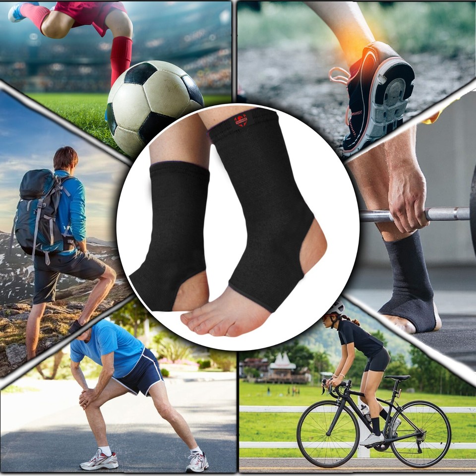 Ankle Foot Support MMA Boxing Brace Guard Pads Kick Muay Thai UFC Gym ...