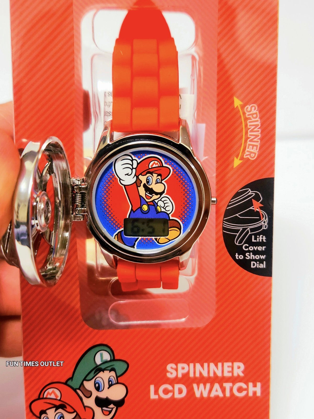 Super Mario Watch Kids Digital Wristwatch Spinner LCD Reloj Nintendo ...