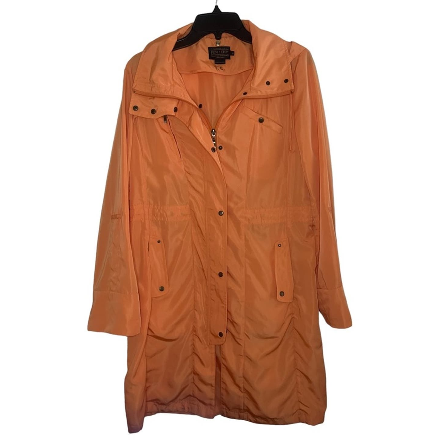 Pendleton Long Bright Orange Raincoat | eBay