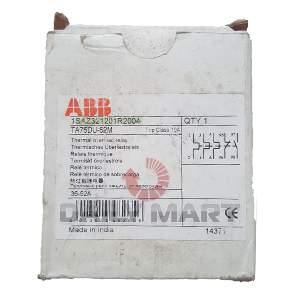New In Box ABB TA75DU-52M Thermal Overload Relay | eBay