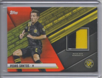 2021 Topps MLS Jumbo Relic Orange #JRPS Pedro Santos 16/25 Jersey Patch ...