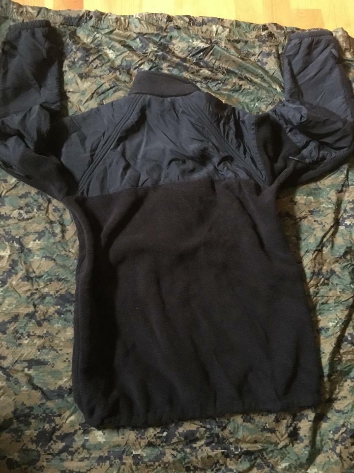 USGI Navy NWU Gore-Tex Parka Liner Black Polartec Fleece Jacket Small ...