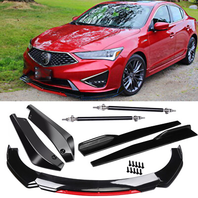 For Acura TLX 15-22 Front Rear Bumper Lip Spoiler Splitter Body Kit ...