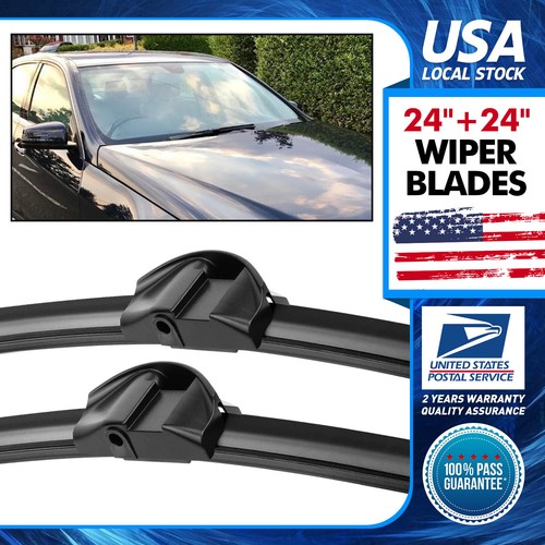 Quality East Forest Windshield Wiper Blades Front Driver & Passenger 24 ...