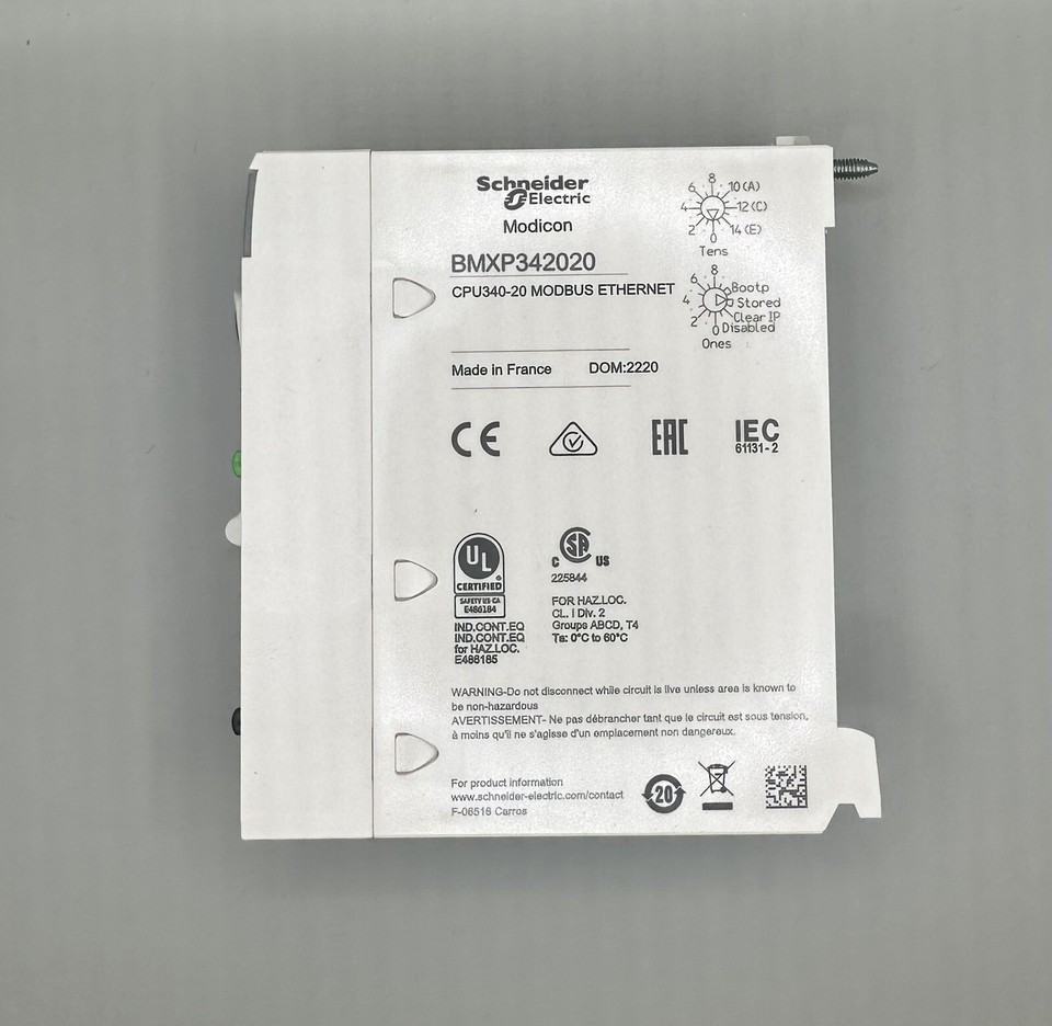 Schneider Electric BMXP342020 Modicon M340 Series Processor Module ...