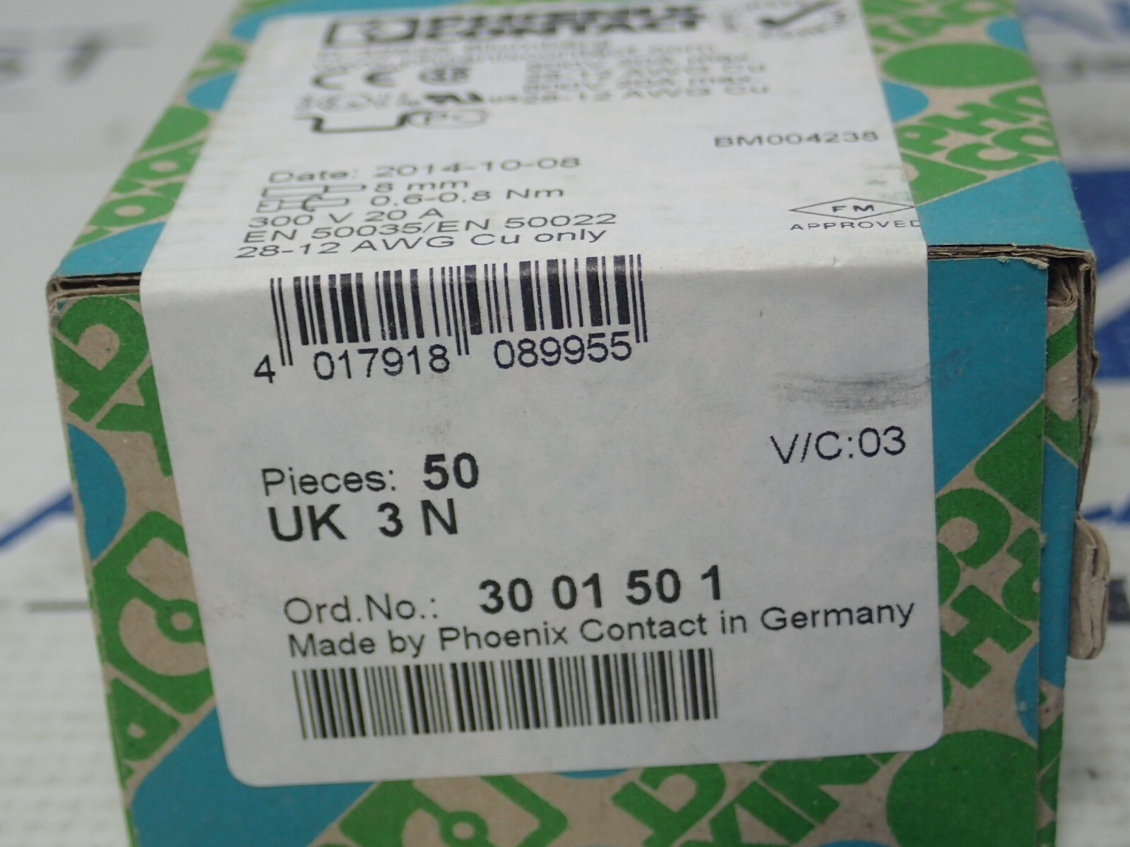 Phoenix+Contact+Model+UK3N+Terminal+Blocks+UK+3n for sale online | eBay