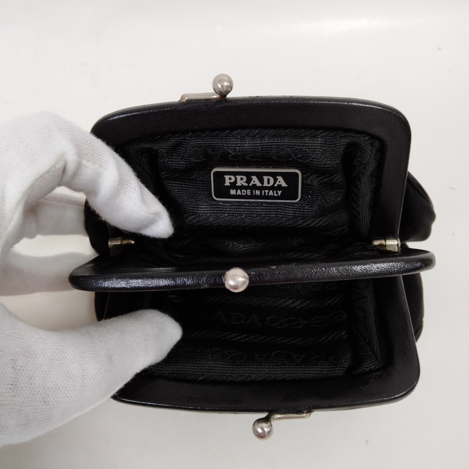 NO TARIFF Prada Wallet Long Wallet 5 set Black PVC 4607234 | eBay UK