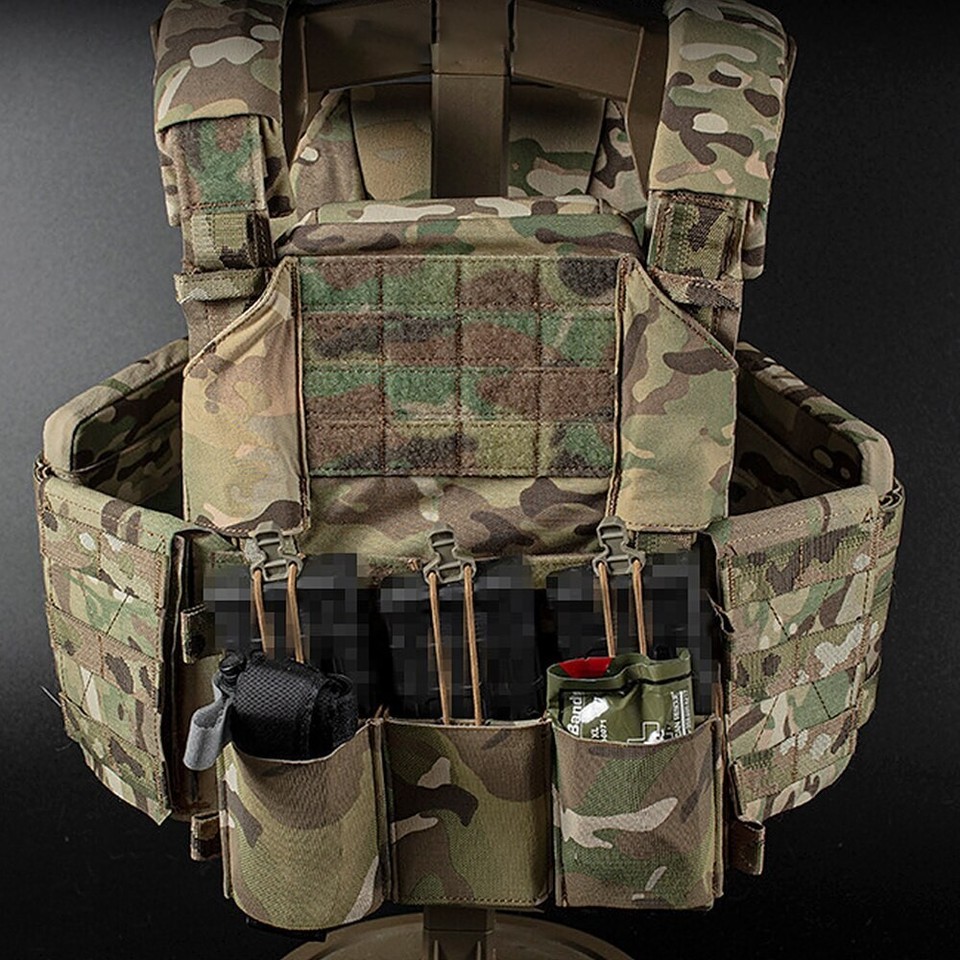 Tactical HSP THORAX Plate Carrier Front&Rear Bag MOLLE Hunting Vest Set ...