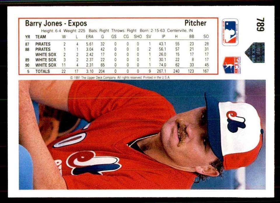 1991 Upper Deck Barry Jones Baseball Cards #789 | eBay