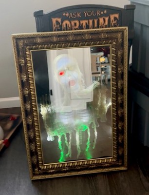 👻💥30" Animated Magic Mirror - Haunted Ghost Retired Halloween Prop ...