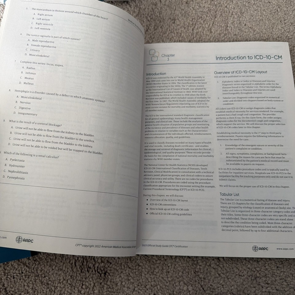 AAPC Medical Coding Training CPC Certified Professional Coder Study ...