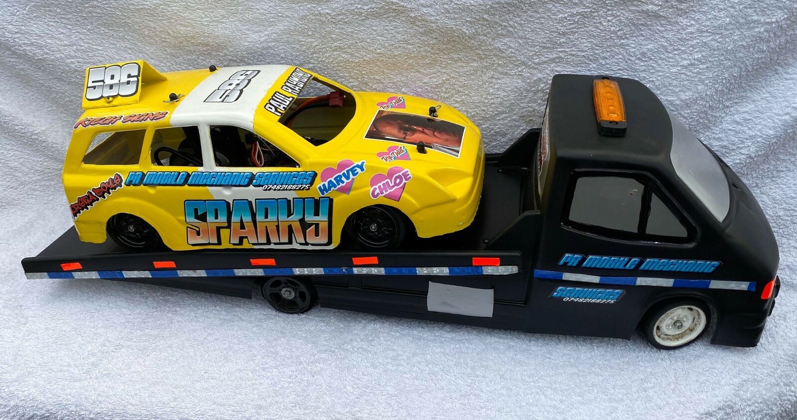 Ford Transit Smiley Recovery Truck Body Beaver Tail Banger Racing ...