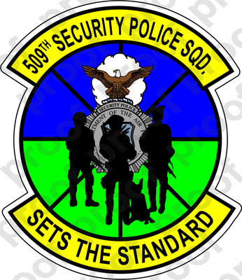 STICKER USAF 509TH SECURITY POLICE SQUADRON | eBay