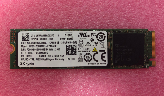 GENUINE SK HYNIX HP 512GB PC601 NVMe HFS512GD9TNG-L2A0A SSD L50359-001 ...