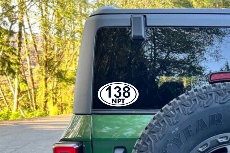 Adirondack NPT Northville Placid Trail Oval Vinyl Decal ADK NY hiking ...