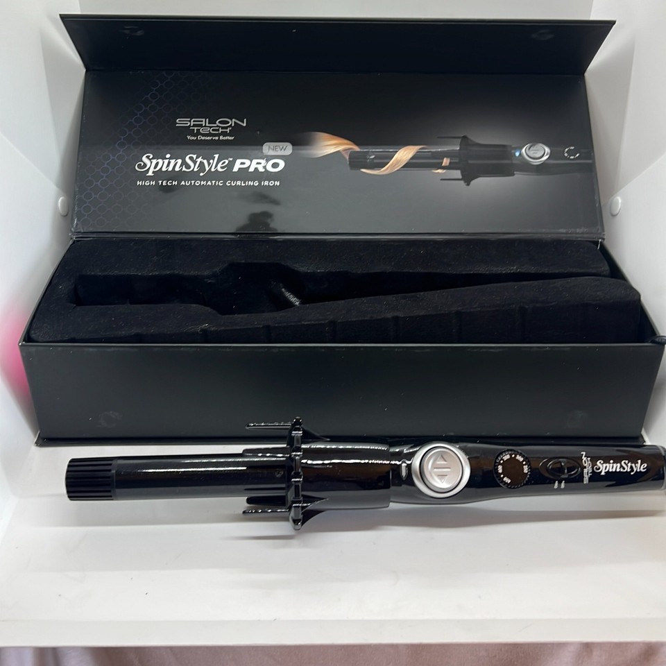 Salon Tech Spin Style Pro High Tech Automatic Barrel 1.25” Hair Curling ...