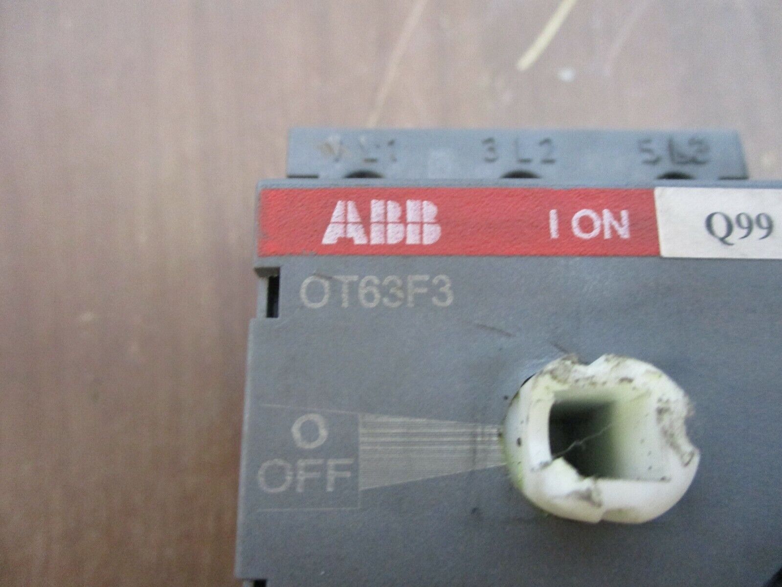 ABB Disconnect Switch OT63F3 60A 600V *No Handle* *(1) Broken Mounting ...