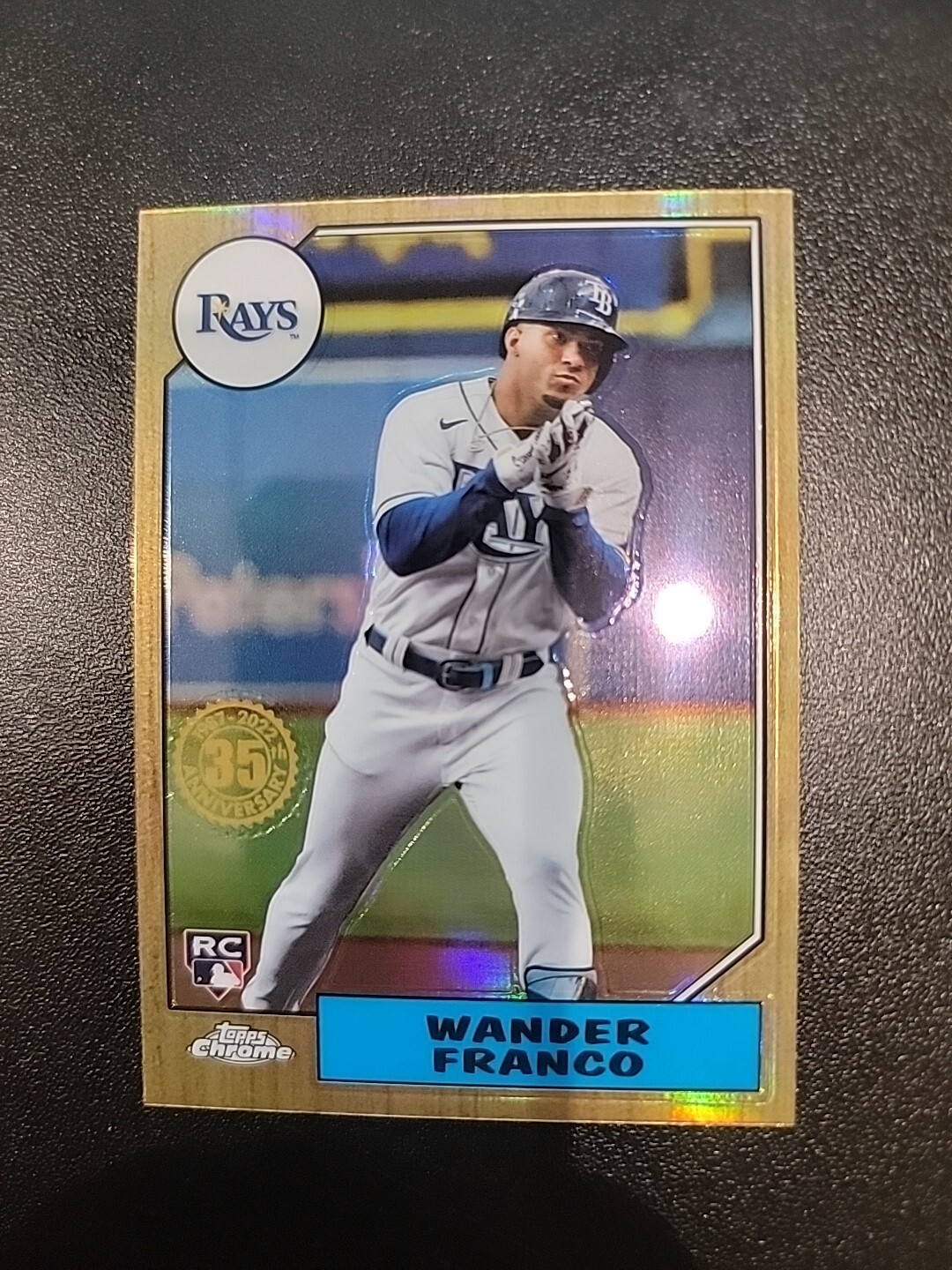 2022 TOPPS CHROME *'87 TOPPS* #87BC13 WANDER FRANCO *ROOKIE CARD* TAMPA ...