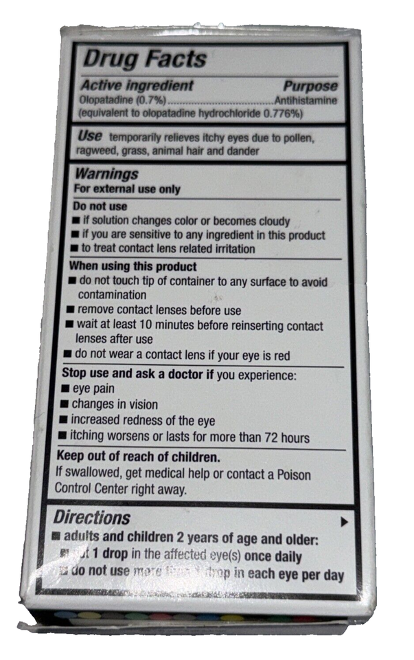 Pataday Once Daily Extra Strength Eye Care Allergy Relief Eye Drops ...