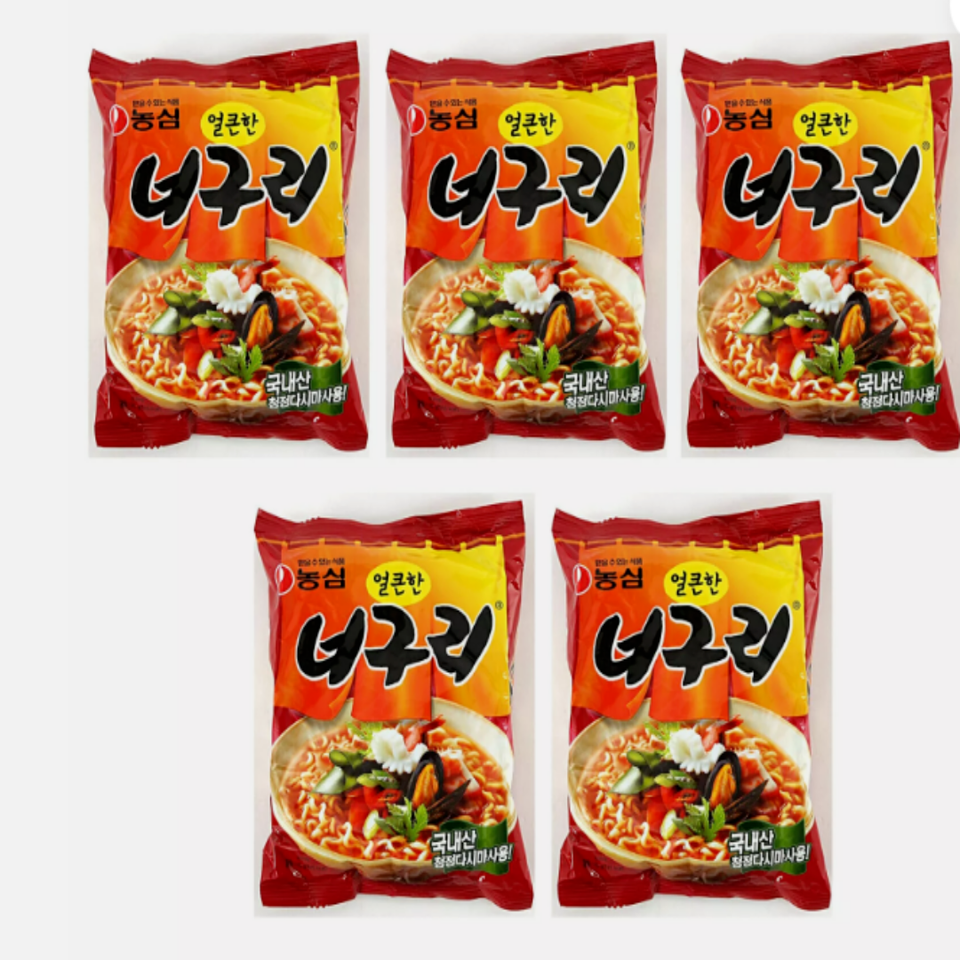 Nongshim Neoguri Spicy Hot Ramen Noodle Soup (5 Pcs) Korean Food | eBay