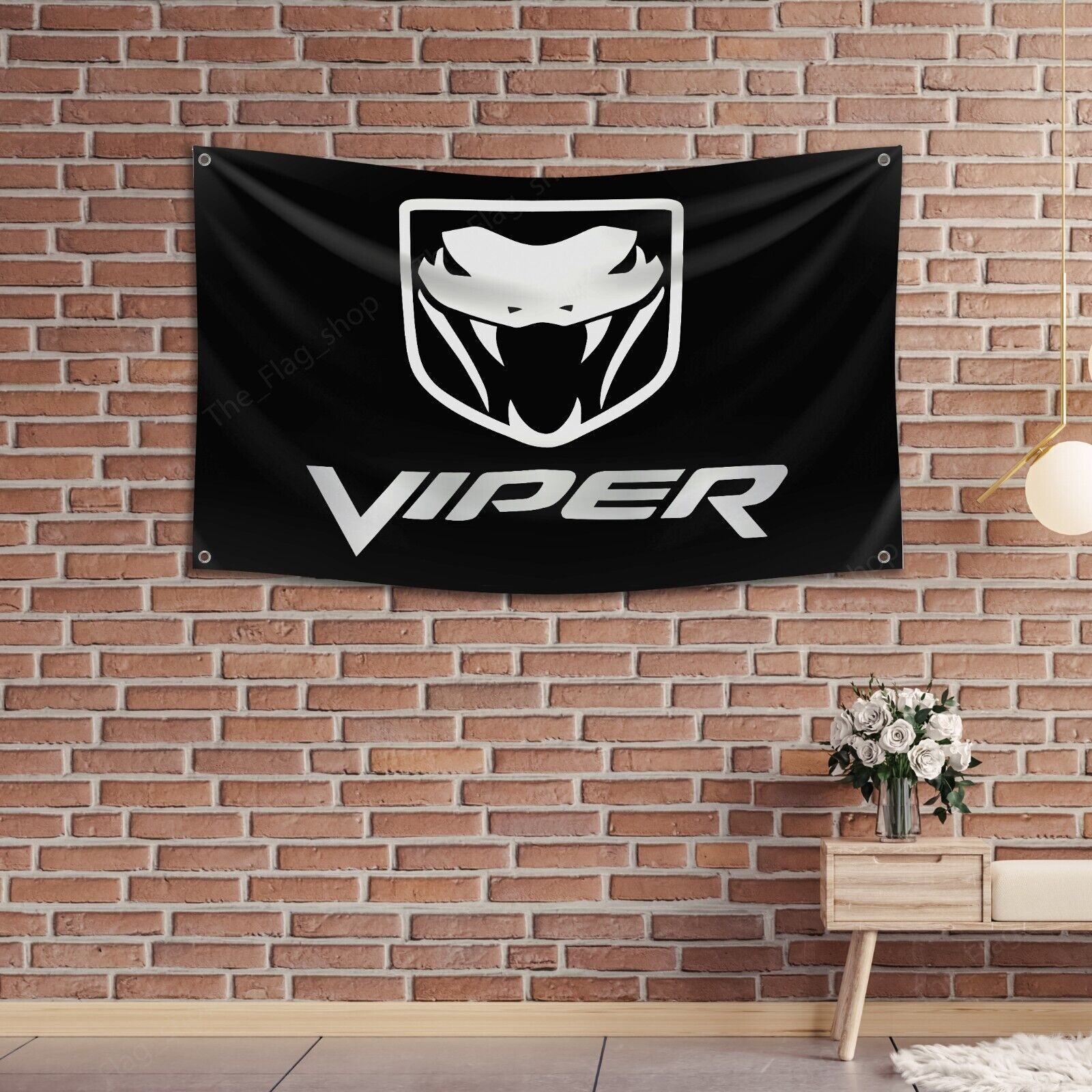 Dodge Viper Banner 3x5 ft Flags SRT Car Show Garage Man Cave Wall Decor ...