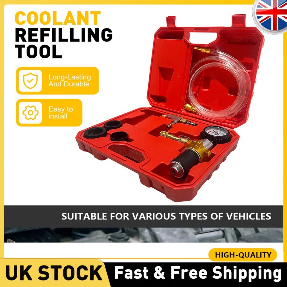 2SET Radiator Cooling System Vacuum Purge Gauge Tool Coolant Refilling ...