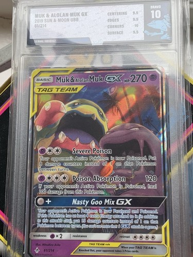 Pokémon TCG Muk & Alolan Muk Tag Team GX Unbroken Bonds Card 61/214 ...
