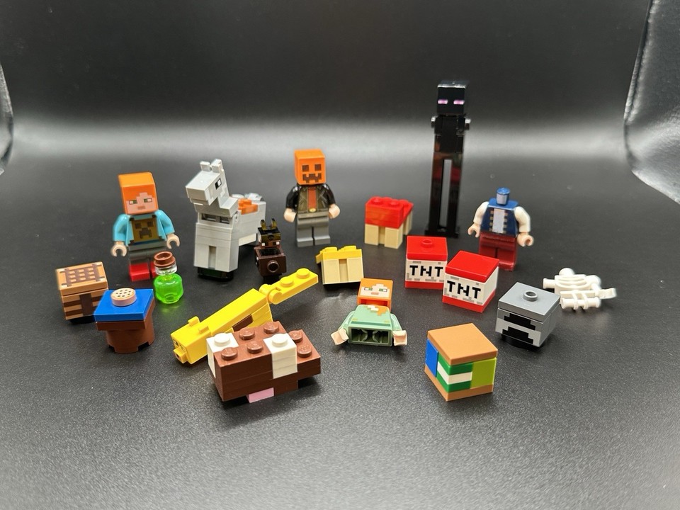 Lego Assorted Minecraft Lot! Alex / TNT / Crafting Table / Enderman | eBay