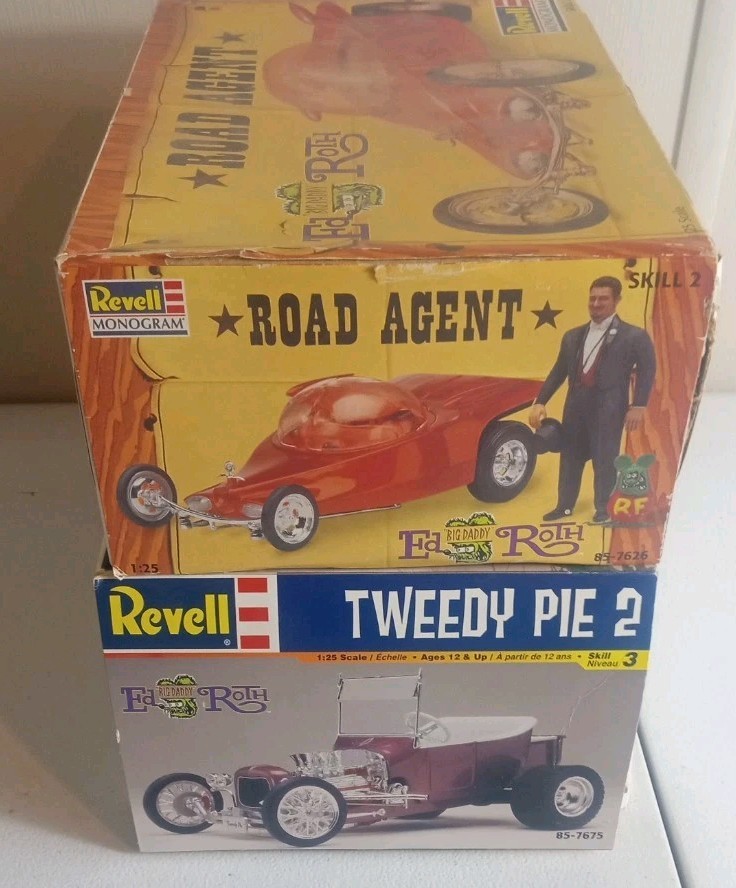 Lot Of 2 Revell Model Cars 1/25 Tweedy Pieces & Road Agent CS | eBay